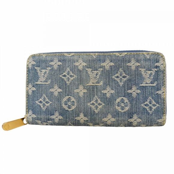 Louis Vuitton | Bags | Louis Vuitton Long Wallet Monogram Denim Zippy ...